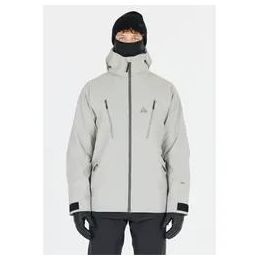 Skijacke SOS "La Thule", Herren, Gr. XL, grau, 100% Polyester, bestickt, unifarben, normal, ohne Ausschnitt, Jacken Skijacke, mit sch&uuml;tzender Bionic Finish-Membran