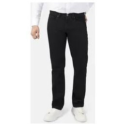 5-Pocket-Hose Stooker Men "Frisco Denim Straight Fit Jeans", Herren, Gr. 38, L&auml;nge 34, schwarz (schwarz denim), Twill, 99% Baumwolle, 1% Elasthan, gerade lang, Hosen 5-Pocket-Hose, Straight Fit Casual Clean Wash Twill Coloured Comfort Flex f&uuml;r Herren