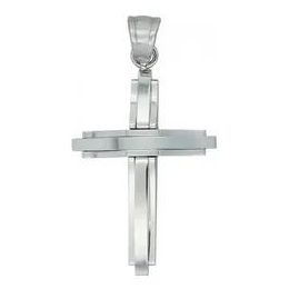 Adelia&acute;s Kettenanh&auml;nger ADELIA ́S "modischer Kreuz Anh&auml;nger aus Edelstahl", silber, Schmuckanh&auml;nger, Damen, Edelstahl, Kettenanh&auml;nger