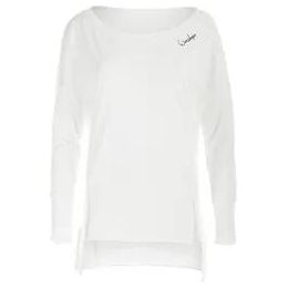 Langarmshirt WINSHAPE "MCS003", Damen, Gr. XXL, wei&szlig; (vanilla, wei&szlig;), 50% Modal, 50% Baumwolle, U-Boot-Ausschnitt, Shirts Langarmshirt, mit verl&auml;ngertem R&uuml;ckenteil