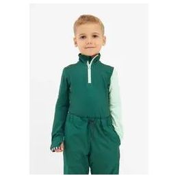 Langarmshirt WeeDo "BOMONDO", M&auml;dchen, Gr. 152, gr&uuml;n (bottle gr&uuml;n, mint), Obermaterial: 95% Polyester, 5% Elasthan, regular fit, Shirts Langarmshirt, Feuchtigkeitsregulierendes Funktionsshirt f&uuml;r Kinder