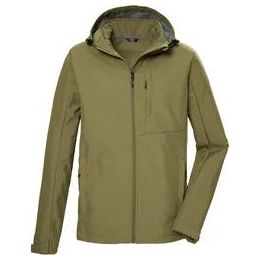 Softshelljacke Killtec "KOS 103 MN SFTSHLL JCKT", Herren, Gr. M, gr&uuml;n (moosgr&uuml;n), Oberseite: 100% Polyester;R&uuml;ckseite: 100% Polyester;Futter: 100% Polyester, Jacken Softshelljacke, Atmungsaktive, wind- und wasserabweisende Softshelljacke