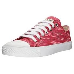 Sneaker Ethletic "Trainer White Cap Lo Cut", Damen, Gr. 38, rot (rot melange, just wei&szlig;), Obermaterial: 100% Baumwolle; Sohle: 100% Naturkautschuk, Schuhe Sneaker, Keine Angabe