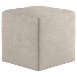 Hocker COTTA "Cuby", beige (natural), B:40cm H:40cm T:40cm, 100% Polyester, Hocker, Hocker, Sitzw&uuml;rfel, Cube, Sitzhocker