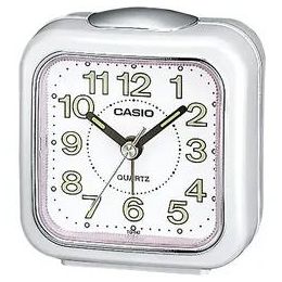 Quarzwecker Casio "TQ-142-1EF", wei&szlig;, Wecker, Wecker, Reisewecker, Leuchtzeiger, Leuchtziffern, Schlafzimmer