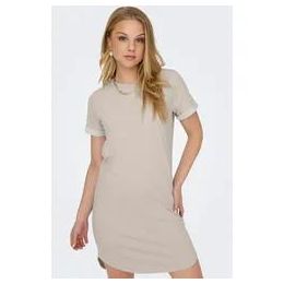 Jacqueline de Yong Jerseykleid JDY "JDYIVY S/S DRESS JRS NOOS", Damen, Gr. XL, N-Gr, grau (chateau gray), Jersey, Obermaterial: 62% Baumwolle, 38% Polyester, unifarben, regular fit, Rundhals, Kleider Jerseykleid, Sommerkleid