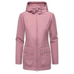 Funktionsjacke Ragwear "Monadetta A", Damen, Gr. M (38), rosa (altrosa), Obermaterial: 100% Polyester. Innenfutter: 100% Polyester, Basic, figurumspielend Po-bedeckend, hoch geschlossener Ausschnitt, &Auml;rmel ohne &Auml;rmelschlitz abgesteppte Kante krempelbar, Jacken Funktionsjacke, Wasserdichte und atmungsaktive &Uuml;bergangsjacke mit Kapuze