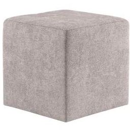 Hocker COTTA "Cuby", grau (stone), B:40cm H:40cm T:40cm, 100% Polyester, Hocker, Hocker, Sitzw&uuml;rfel, Cube, Sitzhocker