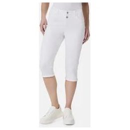 7/8-Jeans STOOKER WOMEN "LIMA Boyfriend Fit Capri", Damen, Gr. 42, L&auml;nge 21, wei&szlig;, Twill, 82% Baumwolle, 17% Polyester, 1% Elasthan, l&auml;ssig geschnitten 7/8-L&auml;nge, Jeans, Boyfriend Fit Casual Twill Capri Hose f&uuml;r Damen