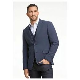 Anzugsakko LINDBERGH "Blazer Modern Fit", Herren, Gr. 48, blau (blau mix), Obermaterial: 77% Polyester, 21% Viskose, 2% Elasthan; Futter: 95% Polyester, 5% Elasthan, Sakkos