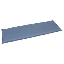 Bankauflage GO-DE "3-Sitzer", blau, B:48cm H:6cm T:148cm, Polyester, Polyurethan, Polsterauflagen, Bankauflage, Ma&szlig;e ca.: 48 cm x 148 cm x 6 cm