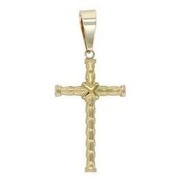 Adelia&acute;s Kettenanh&auml;nger ADELIA ́S "trendiger Kreuz Anh&auml;nger aus Edelstahl", gold, Schmuckanh&auml;nger, Damen, Edelstahl, Kettenanh&auml;nger