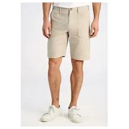 Shorts LINDBERGH "Leinenshorts Relaxed Fit", Herren, Gr. S, beige (lt stone), Obermaterial: 55% Baumwolle, 45% Leinen, relaxed fit, Hosen Shorts