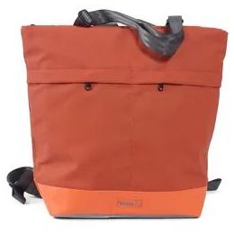 Cityrucksack 7CLOUDS "Simse 7.1", Damen, Gr. B/H/T: 38cm x 40cm x 14cm, onesize, orange, Polyethylen, Tarpaulin, Rucks&auml;cke Cityrucksack, mit recyceltem PET