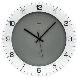 Funkwanduhr AMS, bunt (bunt,bunt), Wanduhren, &Oslash; 38cm, Quarzuhr, Wanduhr, Made in Germany, Wohnzimmer, K&uuml;che, Arbeitszimmer