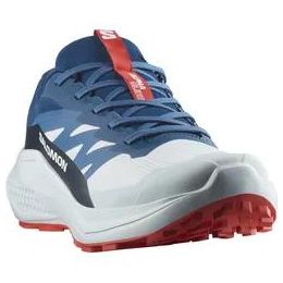 Trailrunningschuh Salomon "ALPHAGLIDE", Herren, Gr. 47, blau (ballad blau, dunkelblau, fiery rot), Synthetik, Textil, Schuhe, wasserdicht