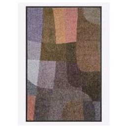 Fu&szlig;matte Gr. 1, lila (beige, violett, bedruckt), B:40cm H:7mm L:60cm, Polyamid, Teppiche, Fu&szlig;matte