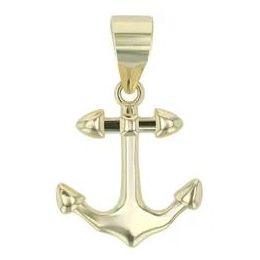 Adelia&acute;s Kettenanh&auml;nger ADELIA ́S "stilvoller Anker Anh&auml;nger aus 925 Sterling Silber", gold, Schmuckanh&auml;nger, Damen, Silber 925 (Sterlingsilber), Kettenanh&auml;nger
