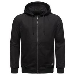 Outdoorjacke Ragwear "Garoo", Herren, Gr. XL (54), schwarz, Material: 100% Baumwolle, Basic, bequem h&uuml;ftbedeckend, hoch geschlossener Ausschnitt, &Auml;rmel ohne &Auml;rmelschlitz B&uuml;ndchen, Jacken Outdoorjacke, Stylische Herren &Uuml;bergangsjacke aus Ripstop-Material