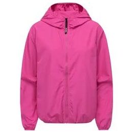 Outdoorjacke Ragwear "Vinzie C", Damen, Gr. S (36), pink (magenta), 100% Polyester, l&auml;ssig geschnitten h&uuml;ftlang, hoch geschlossener Ausschnitt, &Auml;rmel ohne &Auml;rmelschlitz elastischer Bund mit Gummizug, Jacken Outdoorjacke, Extraleichte &Uuml;bergangsjacke mit Kapuze