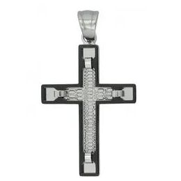 Adelia&acute;s Kettenanh&auml;nger ADELIA ́S "moderner Kreuz Anh&auml;nger aus Edelstahl", silber, Schmuckanh&auml;nger, Damen, Edelstahl, Kettenanh&auml;nger
