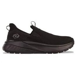 Sneaker Lotto, Damen, Gr. 40, schwarz, Textil, unifarben, Schuhe Sneaker, - ohne Schn&uuml;ren - einfach reinschl&uuml;pfen
