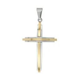 Adelia&acute;s Kettenanh&auml;nger ADELIA ́S "stylischer Kreuz Anh&auml;nger aus Edelstahl", silber, Schmuckanh&auml;nger, Damen, Edelstahl, Kettenanh&auml;nger