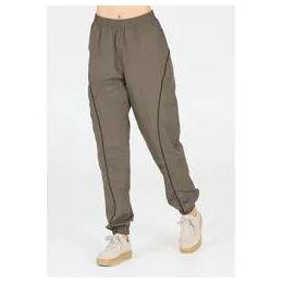 ENDURANCE ATHLECIA Sweathose ATHLECIA "Arishi", Damen, Gr. 40, EURO-Gr&ouml;&szlig;en, grau, 100% Polyester, mehrfarbig, lang, Hosen Sweathose, Mit wasserabweisender DWR-Beschichtung