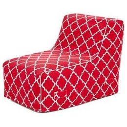Loungesessel Jahnke "AIR LOUNGE", rot (rot mosaic), B:60cm H:70cm T:90cm, Sessel, aufblasbar, Indoor & Outdoor, 60 cm Sitztiefe