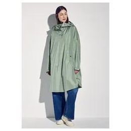 Regen- und Matschjacke Street One, Damen, Gr. onesize, gr&uuml;n (light mint gr&uuml;n), Stoff, 100% Polyester, unifarben, normal knielang, ohne Ausschnitt, B&uuml;ndchen, Jacken, wasserabweisend