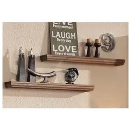 Wandboard OTTO HOME "Vilma", braun (dunkelbraun), Regale, Wandboard, Breite 89 cm, 2er Set