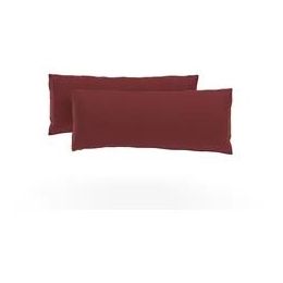 Sit & More Polsterauflage SIT & MORE "Olsen", rot (bordeaux), B:65cm H:25cm T:10cm, 100% Polyester, Polsterauflagen, Polsterauflage