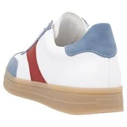 Sneaker Remonte "Remonte Sneaker Leder", Damen, Gr. 39, blau (blau, wei&szlig;), Leder, Schuhe Sneaker