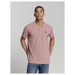 Poloshirt NO EXCESS "NO EXCESS Poloshirt Polo Melange", Herren, Gr. XXL, lila (mauve), 70% Baumwolle (recycelt), 30% Polyester (Recycelt), Shirts