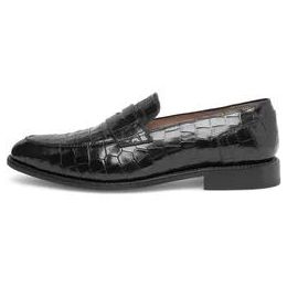 Loafer Henry Stevens "Marshall PL", Herren, Gr. 44, schwarz, Leder, Schuhe Loafer