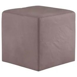 Hocker COTTA "Cuby", grau (taupe), B:40cm H:40cm T:40cm, 100% Polyester, Hocker, Hocker, Sitzw&uuml;rfel, Cube, Sitzhocker
