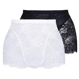 Sassa Mode Panty SASSA "Functional Lace", Damen, Gr. 75, schwarz-wei&szlig; (wei&szlig;, schwarz), Spitze, Obermaterial: 89% Polyamid, 11% Elasthan, unifarben, normal, Unterhosen Panty, mit Spitzeneinsatz