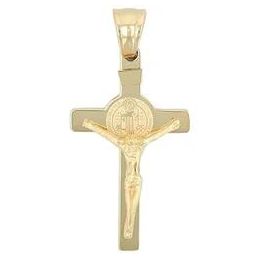 Adelia&acute;s Kettenanh&auml;nger ADELIA ́S "hochwertiger Kreuz Anh&auml;nger aus Edelstahl", gold, Schmuckanh&auml;nger, Damen, Edelstahl, Kettenanh&auml;nger