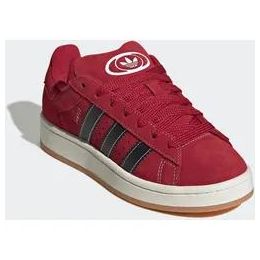Sneaker Adidas ORIGINALS "CAMPUS 00S", M&auml;dchen, Gr. 38,5, wei&szlig; (team victory rot, core schwarz, sanftes wei&szlig;), Leder, Synthetik, Schuhe Sneaker, f&uuml;r Kinder und Jugendliche, mit Gummilaufsohle, mit Schn&uuml;rung
