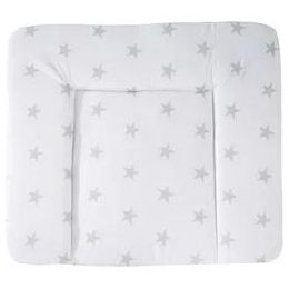 Wickelauflage Roba "Little Stars, wei&szlig;", grau (wei&szlig;, grau), B:85cm L:75cm, Baumwolle, Polyester, Wickelauflagen, Wickelauflage