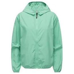 Outdoorjacke Ragwear "Vinzie C", Damen, Gr. S (36), blau (t&uuml;rkis), 100% Polyester, l&auml;ssig geschnitten h&uuml;ftlang, hoch geschlossener Ausschnitt, &Auml;rmel ohne &Auml;rmelschlitz elastischer Bund mit Gummizug, Jacken Outdoorjacke, Extraleichte &Uuml;bergangsjacke mit Kapuze