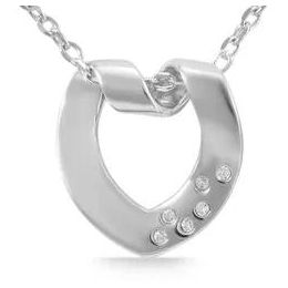Adelia&acute;s Kettenanh&auml;nger ADELIA ́S "zeitloser Herz Anh&auml;nger aus 925 Sterling Silber", silber, Schmuckanh&auml;nger, Damen, Silber 925 (Sterlingsilber), Kettenanh&auml;nger