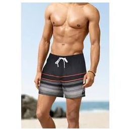 Badeshorts Quiksilver "HINAKO VL 15 YM", Herren, Gr. XXL, N-Gr, schwarz (schwarz hinako), Obermaterial: 100% Polyester, Badehosen Badeshorts, sportliche Schnittform, leichtes Polyester