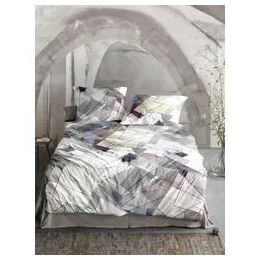 Bettw&auml;sche Irisette "Wave 8889", beige (natur), B/L: 135cm x 200cm, 1 Stk., 1 Stk., Mako-Satin, B/L: 80cm x 80cm, 2 Stk., Mako-Satin, Obermaterial: 100% Baumwolle, Bettw&auml;sche, Bettw&auml;sche, anschmiegsam und atmungsaktiv