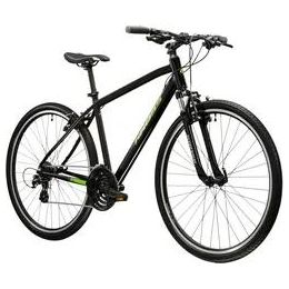 Crossrad KROSS "Evado 2.0" Gr. 48, schwarz (schwarz, schwarz), Fahrr&auml;der, Herren, 48cm, 28 Zoll (71,12cm) hinten: 28 Zoll (71,12cm)
