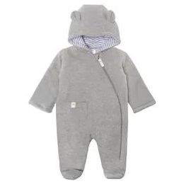 Overall Liliput "grau", M&auml;dchen, Gr. 62/68, EURO-Gr&ouml;&szlig;en, grau, 80% Baumwolle, 20% Polyester, Rundhals, Overalls Overall, mit niedlicher Kapuze
