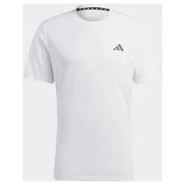 T-Shirt Adidas PERFORMANCE "TRAIN ESSENTIALS COMFORT TRAINING", Herren, Gr. XXL, schwarz-wei&szlig; (wei&szlig;, schwarz), Obermaterial: 76% Polyester, 12% Baumwolle, 12% Viskose, clean, normal, Shirts T-Shirt