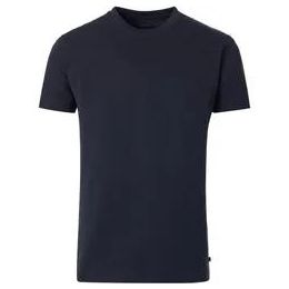 T-Shirt Venti "Venti T-Shirt uni", Damen, Gr. XXL, blau (dunkelblau), 95% Baumwolle, 5% Elasthan, Shirts T-Shirt