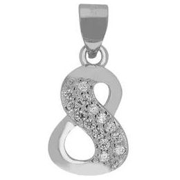 Adelia&acute;s Kettenanh&auml;nger ADELIA ́S "moderner Unendlichkeitszeichen Anh&auml;nger aus 925 Sterling Silber", gold, Schmuckanh&auml;nger, Damen, Silber 925 (Sterlingsilber), Kettenanh&auml;nger