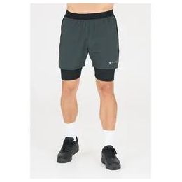 Shorts Virtus "Dylan", Herren, Gr. S, US-Gr&ouml;&szlig;en, grau (dunkelgrau), 87% Polyester, 13% Elasthan, unifarben, kurz, Hosen Shorts, aus atmungsaktivem 4-Wege-Stretch